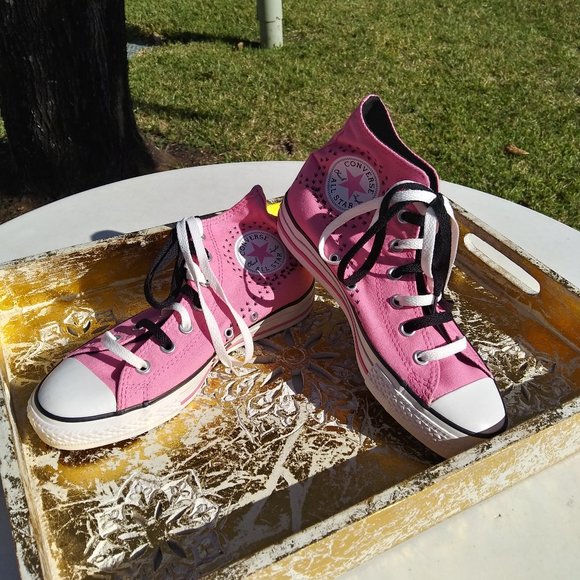 Converse | Shoes | Converse Chuck Taylor All Star High Tops Pink With ...